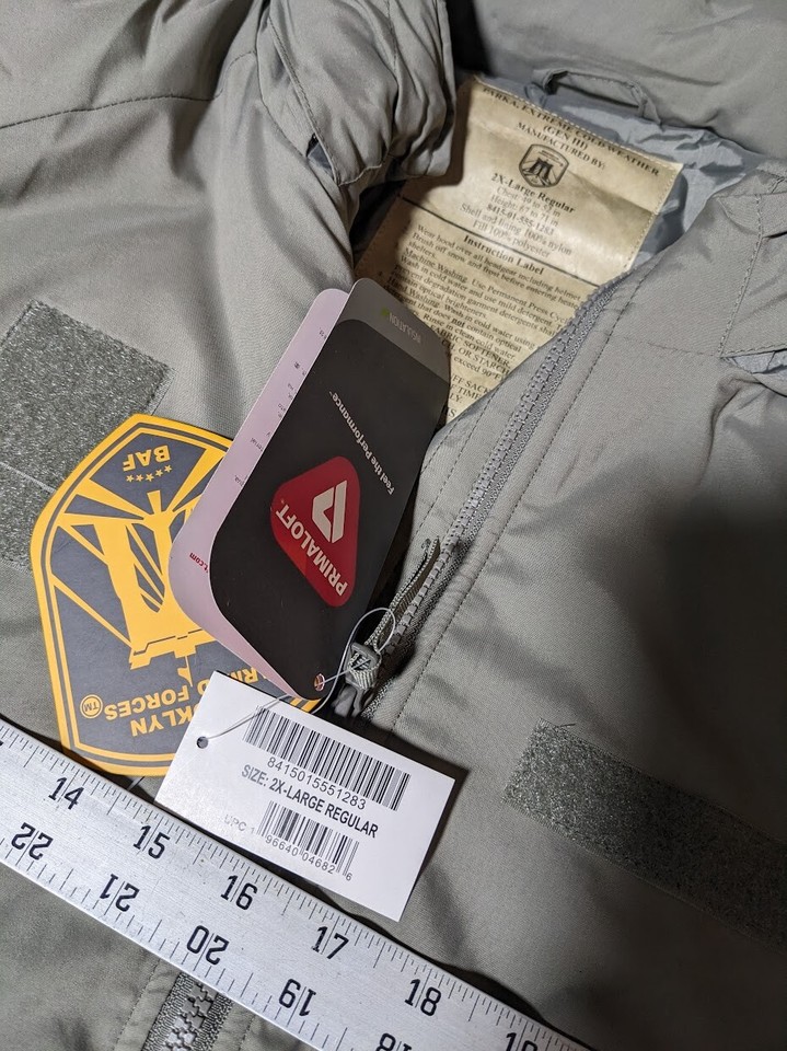 US Army Gen 3 lll PCU Level 7 Primaloft Extreme Cold Weather ECW Parka ...