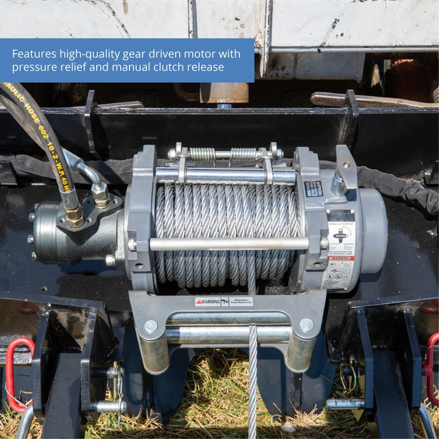 TITAN Attachments Heavy-duty 15 000 LB Load Capacity Skid Steer Winch ...