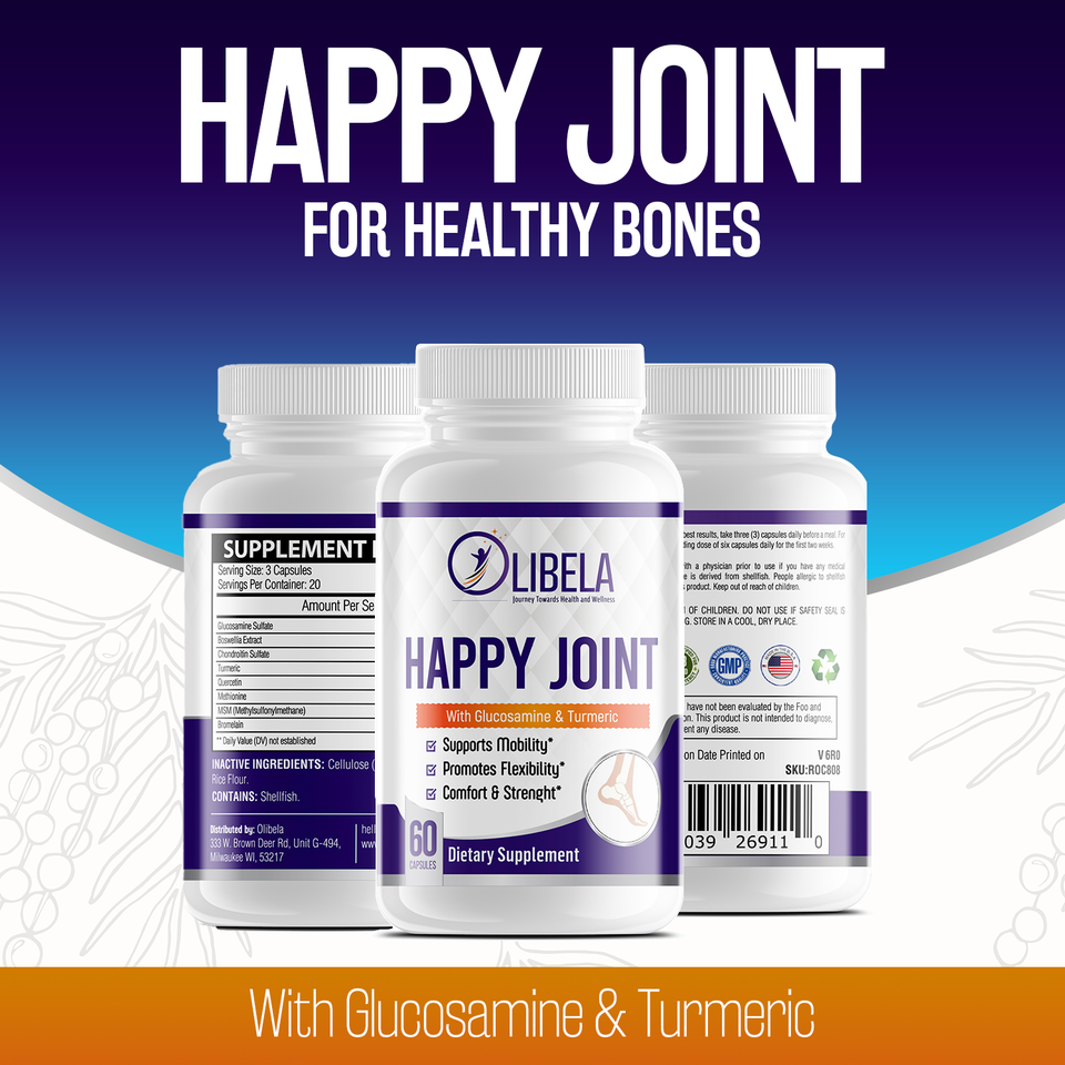 Joint Pain Relief - Potent Turmeric, & Ginger Complex, Glucosamine ...