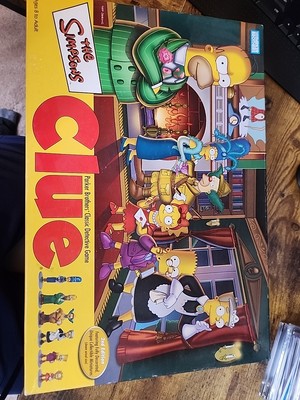 The Simpsons CLUE Board Game Complete | eBay