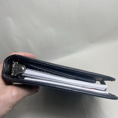 Franklin Covey Black Faux Leather Classic Planner 7-Ring Snap Binder | eBay