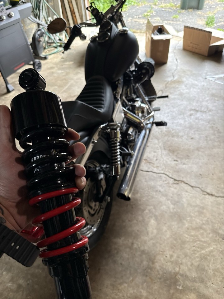 Burly Brand 12.5" Adjustable Stiletto Rear Shocks for 91-17 Harley ...