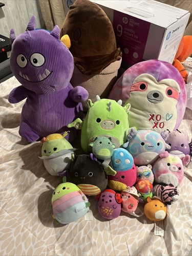 Lot of 18 squish mallow, Disney, And generic plushies | eBay