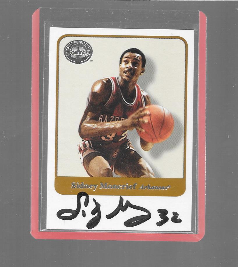 2001 Greats of the Game - SIDNEY MONCRIEF - Autograph - ARKANSAS ...