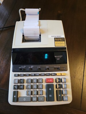 Sharp EL-2630PIII Electronic Printing Calculator Adding Machine Tested ...