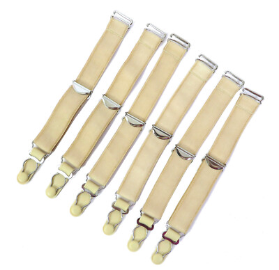 Replacement Garter Clips Suspender Wide Corset Straps Set of 6 | eBay