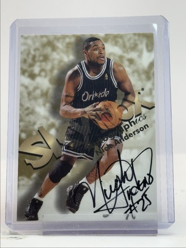 NICK ANDERSON 1998-99 SKYBOX AUTOGRAPHICS BASKETBALL AUTOGRAPH AUTO ...