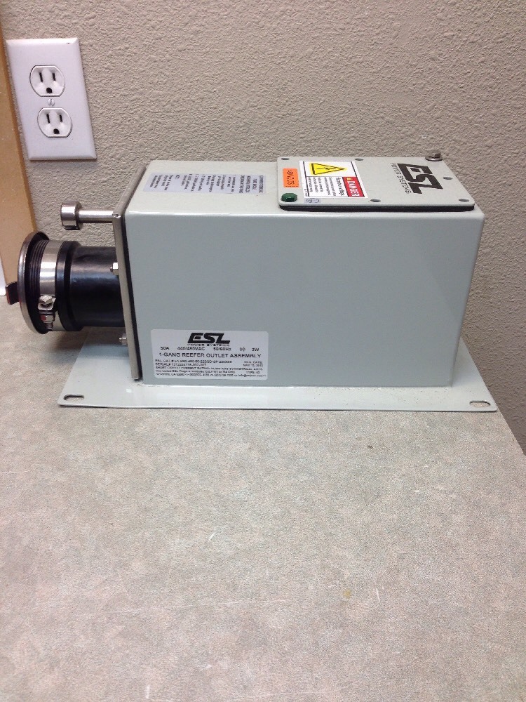ESL POWER SYSTEMS 1 GANG REEFER OUTLET E1-R60-480-50-22SD-SP-220322L ...