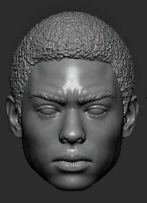 Miles Morales Spider-Man custom head for 4" 6" 7" 12" Marvel action ...