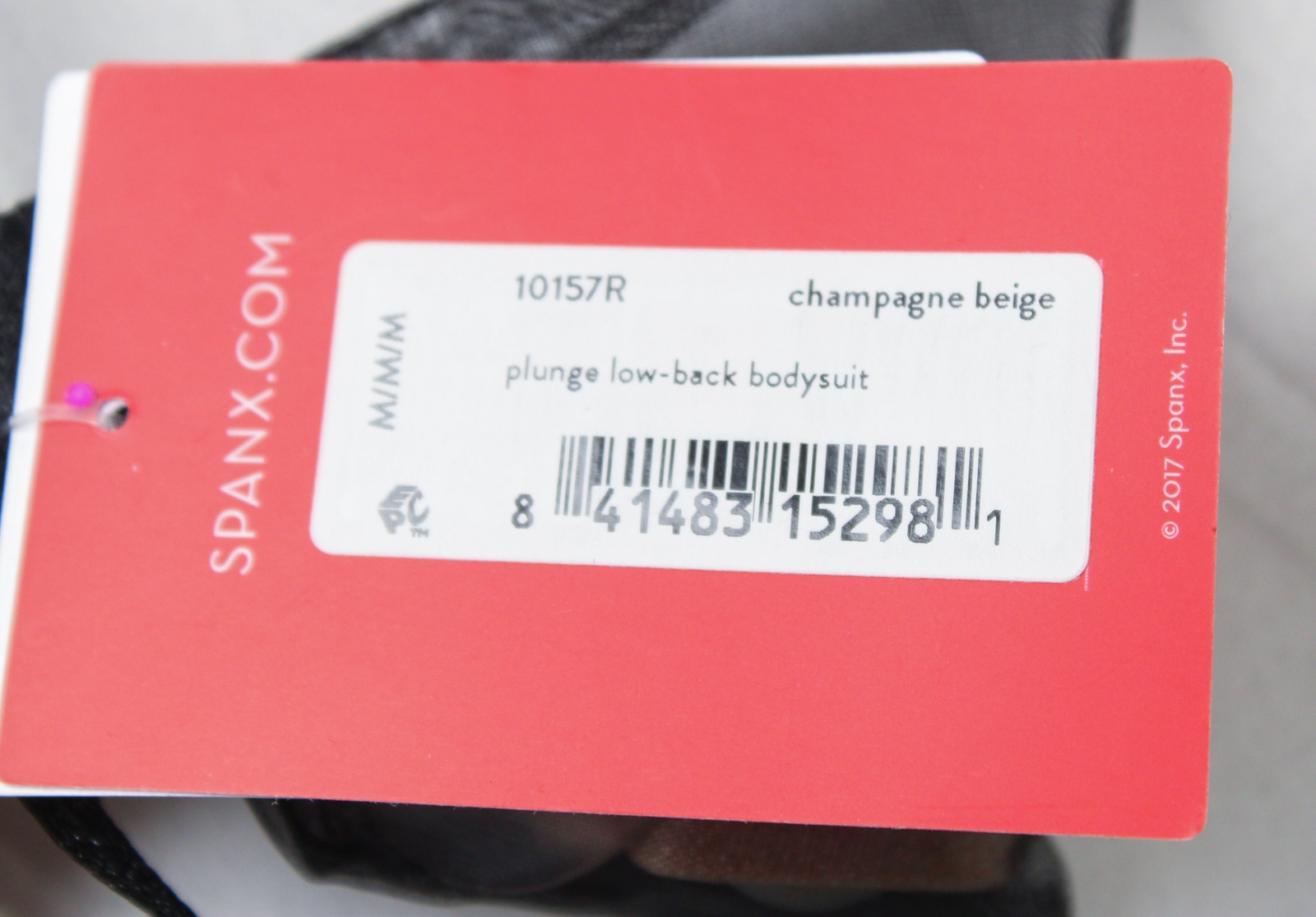 Spanx Sz Large 10157R Suit Your Fancy Plunge Low Back Mid Thigh ...