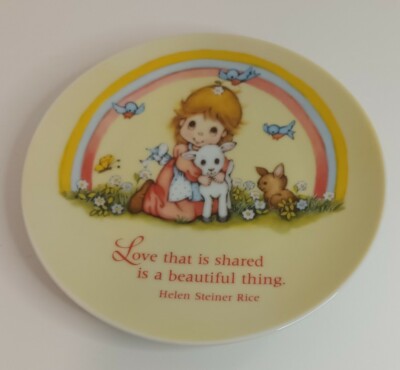 Vintage Helen Steiner Rice Love Shared Wall Plate Gibson Greeting Cards ...