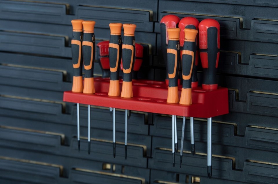 WALL MOUNT STORAGE BOARD ORGANIER BOXES GARAGE DIY BIN PANEL RACK BUILD ...