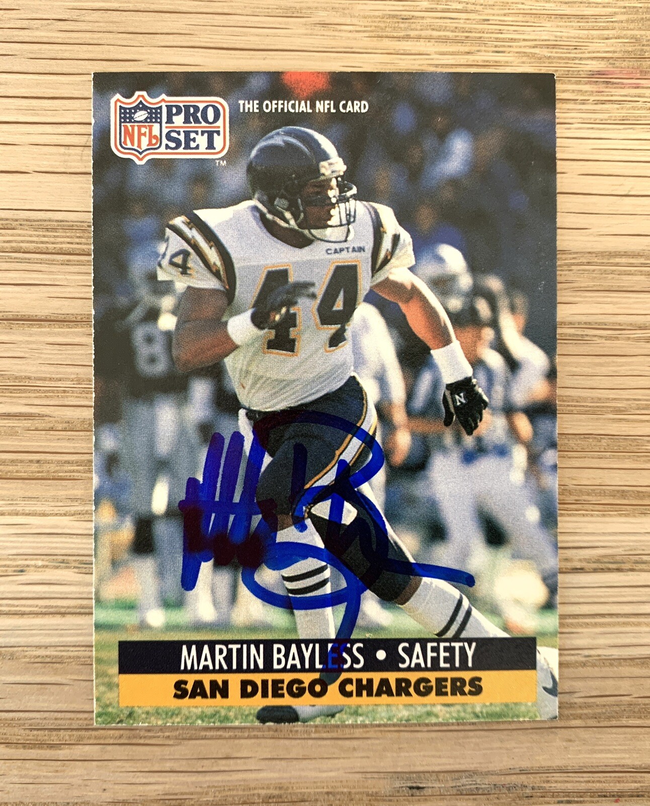 Martin Bayless Autograph - 1991 Pro Set - San Diego Chargers | eBay