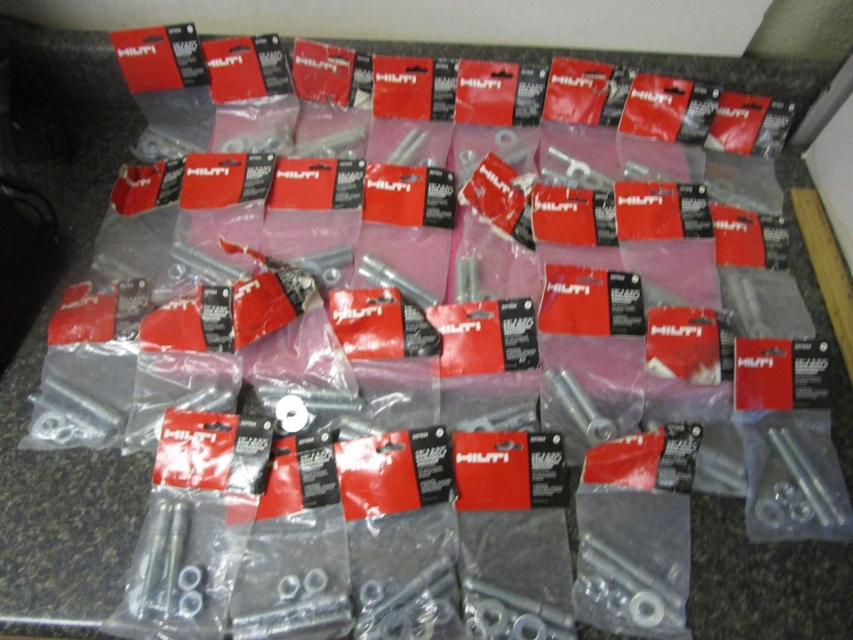 Lot of 29 Bags - Hilti 337934 1/2" x 3-3/4" KWIK Bolt 3 Expansion ...
