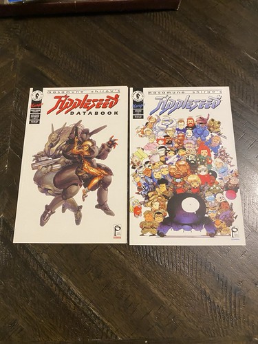 Appleseed Databook 1-2 Flipbook Complete Lot Set Dark Horse Manga 1 2 ...