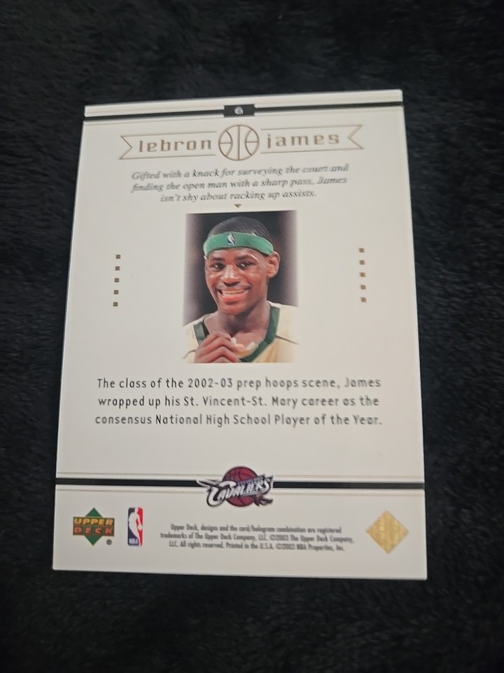 2003-04 Upper Deck Lebron James - Box Set Lebron James LeBron James #6 ...