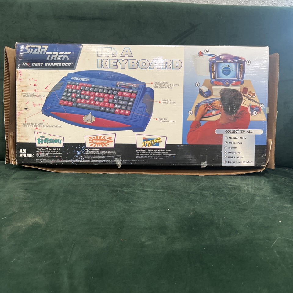 Vintage Star Trek The Next Generation Keyboard New In Open Box 1995 ...