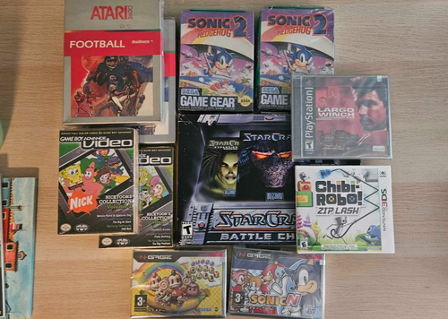 Sealed/New Video Game Lot [12] - DS/PS1/GBA/Atari | Sonic/Donkey Kong ...