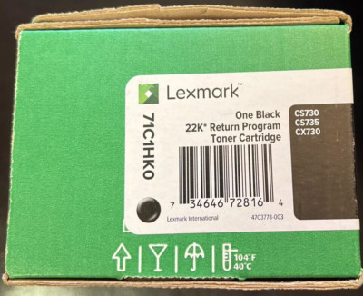 Lexmark Laser Toner Cartridge Black 71C1HK0 | eBay
