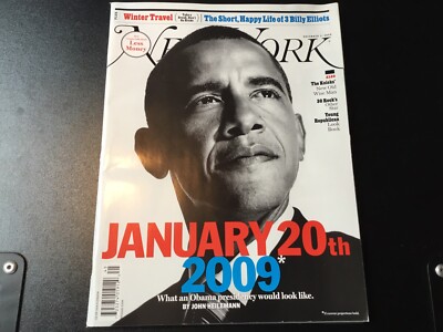 BARACK OBAMA November 3, 2008 New York Magazine-Newsstand Copy - New ...