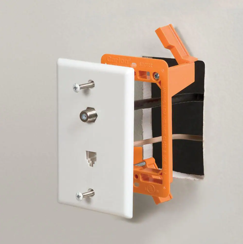 Low Voltage Old Work Box 1-Gang Non-Metallic Bracket For Cable TV Phone ...