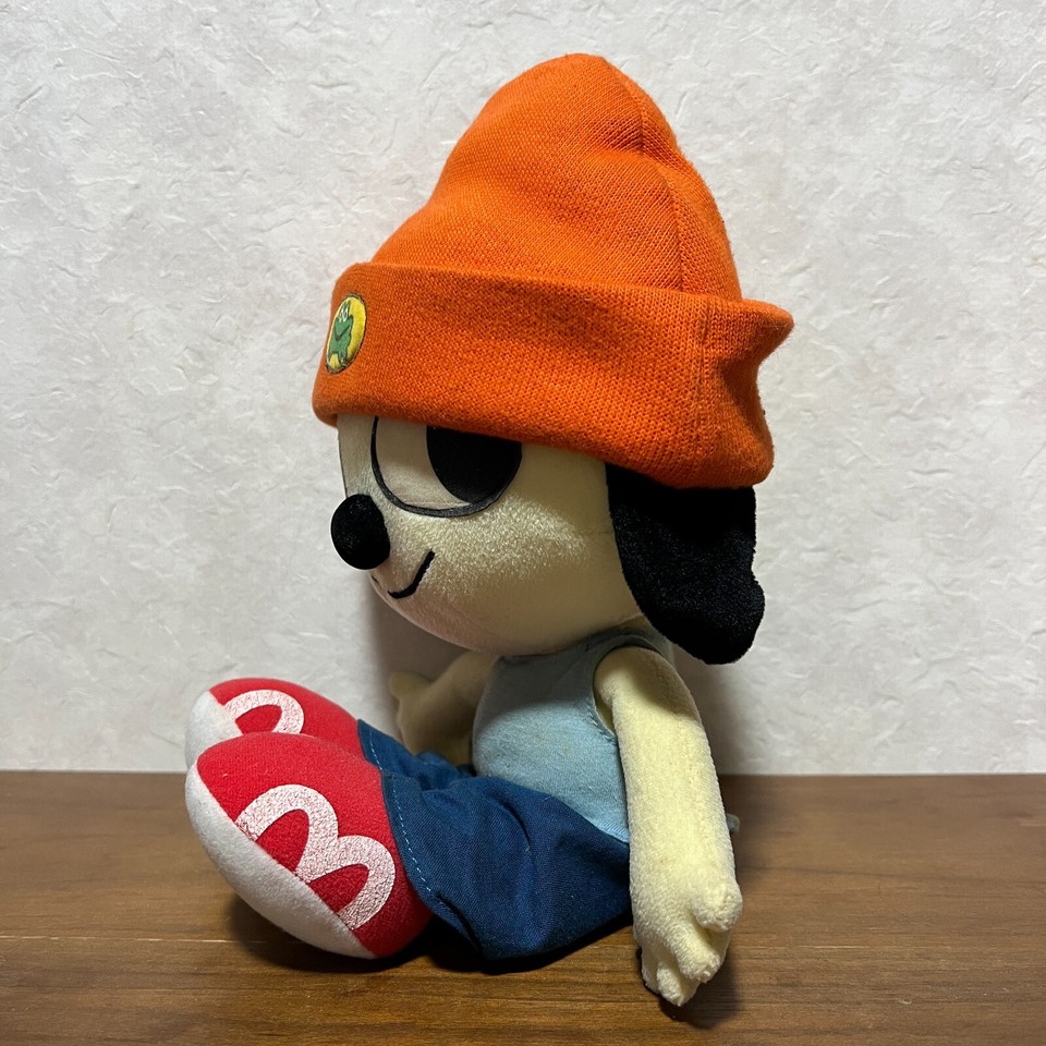 Parappa the Rapper Talking Parappa Plush Doll Toy 14 inch Takara 2001 ...