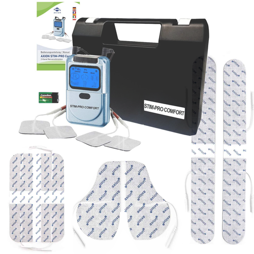 TENS Gerät StimPro Comfort mit Elektroden Pads für Rücken Nacken ...