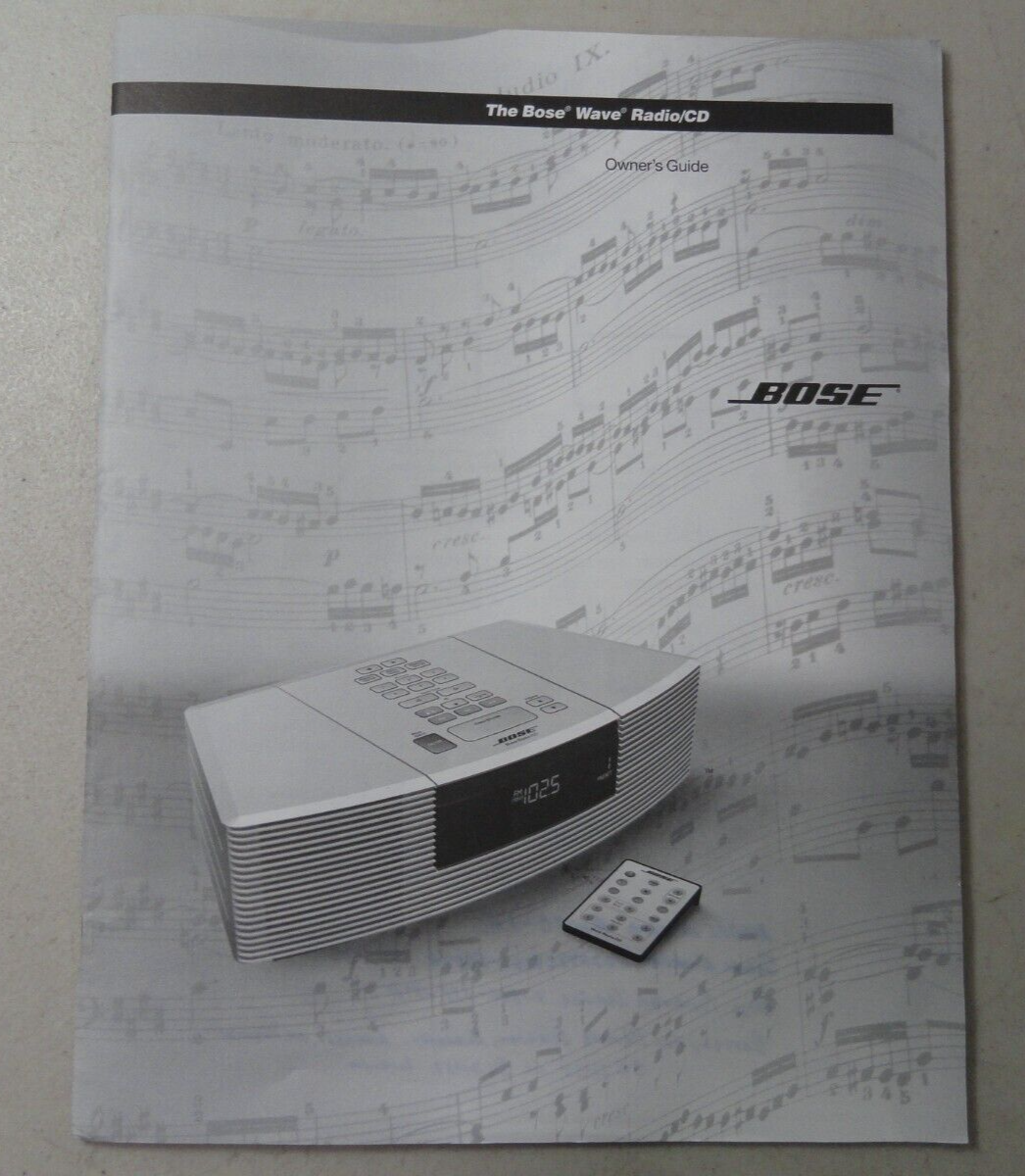 Bose Wave Radio CD | Owners Guide | User Manual | Original Instruction ...