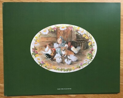 RARE Vintage 1989 Tasha Tudor Print Elizabeth in Tasha’s Barn with ...