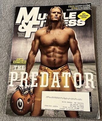 Muscle and Fitness October 2011 Issue magazine clay matthews nfl ...