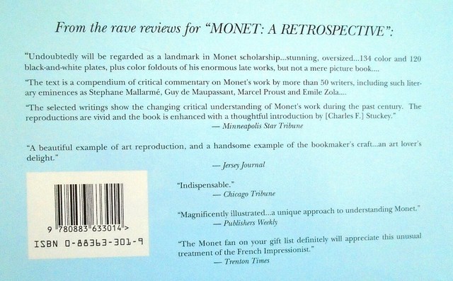 Monet : A Retrospective by Charles F. Stuckey (Hardcover) for sale ...