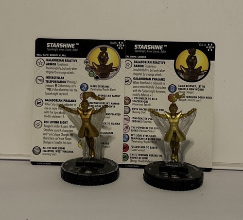 Heroclix Starshine 041b & 041a Lot Marvel - Avengers Infinity Set | eBay