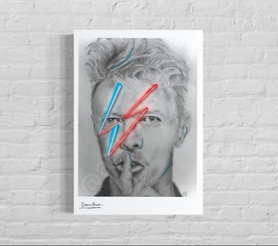 David Bowie - Hand drawn, Art Prints/Poster - Pencil Drawing | eBay