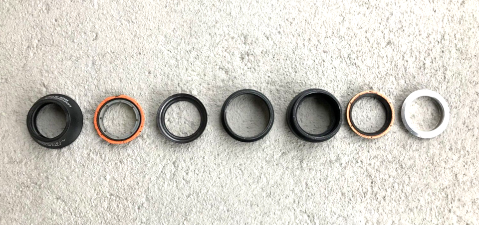 Campagnolo 1-1/8" Threadless Hidden Headset, Black (No Top Cap & Bolt ...