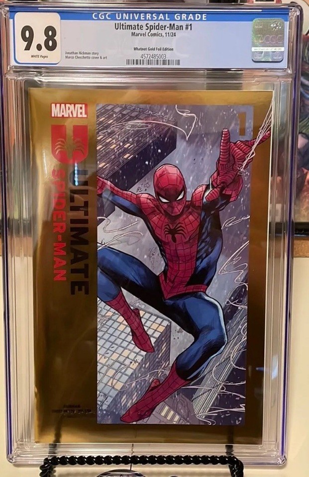 Ultimate Spider-Man 1 Gold Foil CGC 9.8 graded Marvel Comics 2024 Lmtd ...