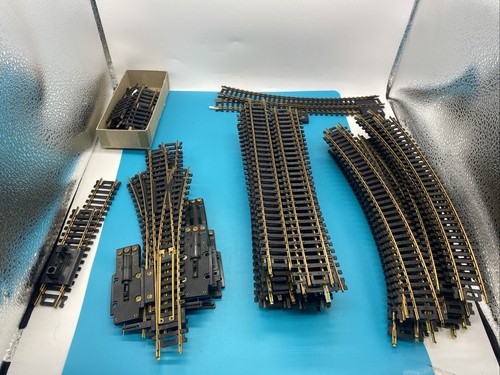 ATLAS SNAP TRACK HO Gage Brass Mixed Lot of 60 CURVES & STRAIGHT ...