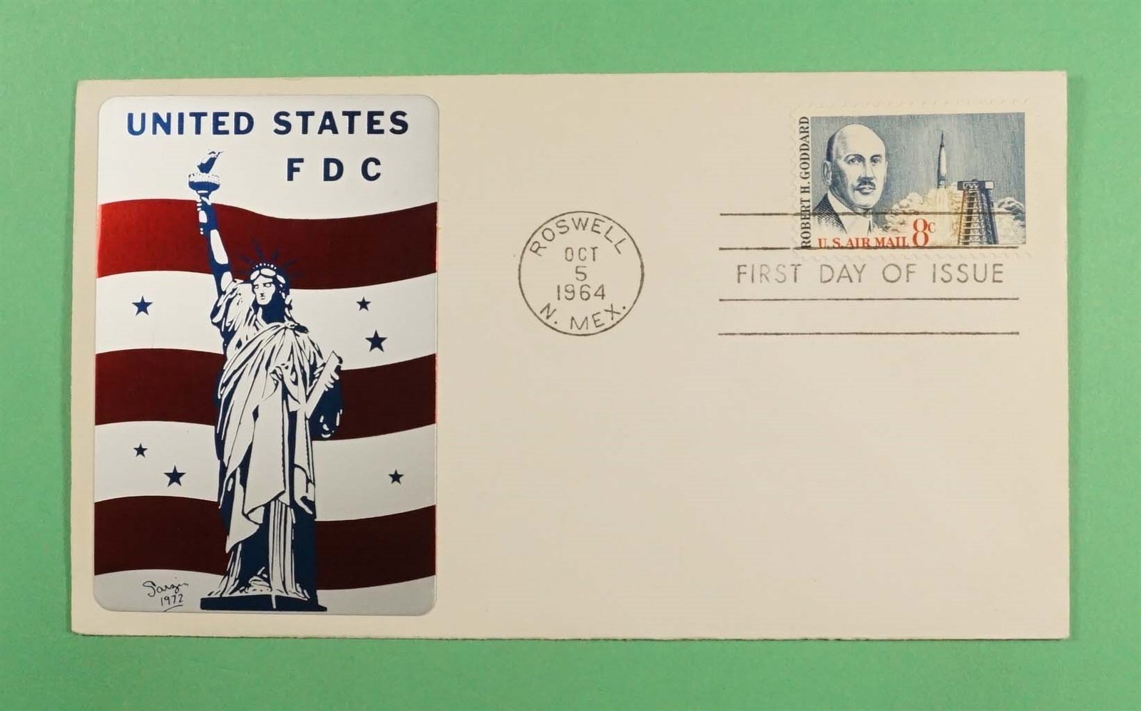 DR WHO 1964 FDC SPACE ROCKET GODDARD SARZIN CACHET R37158 | eBay