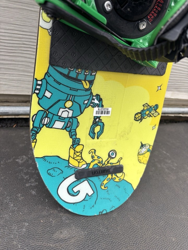 Burton LTR 100cm Youth Kids Snowboard w/ Burton XS Youth Jr Bindings ...
