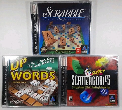 Scrabble, Super Scattergories, Upwords (CD-ROMs, 1999) Hasbro ...