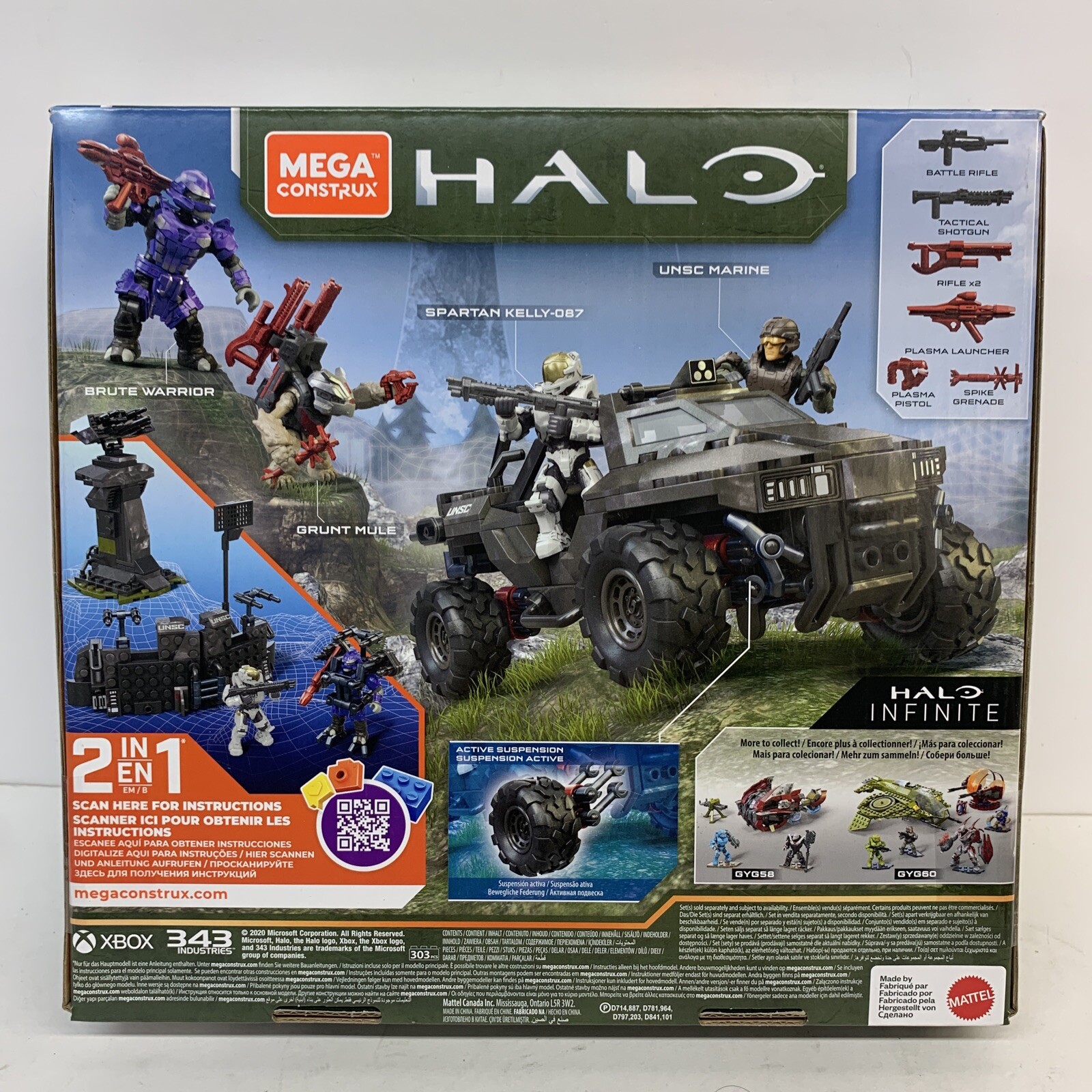 MEGA Construx Halo Infinite Razorback Blitz Building Set (GYG59 ...