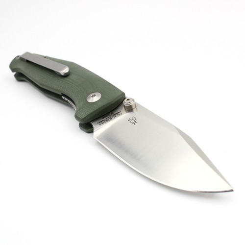 FOX Knives - TUR - Jesper Voxnaes Design Modern Folder - N690Co/Green G ...