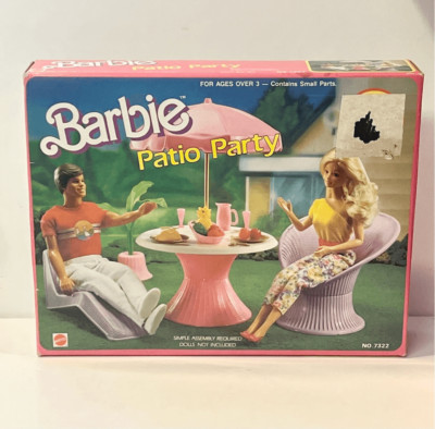 Vintage Barbie Patio Party Playset #7322 Mattel Arco Toys 1987 IOB ...