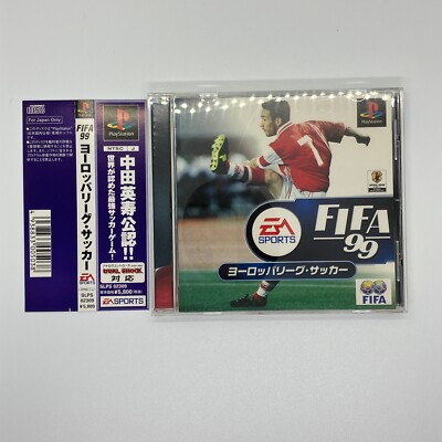 FIFA 99 Europe League Soccer w/ Spine card 1999 PlayStation PS ...