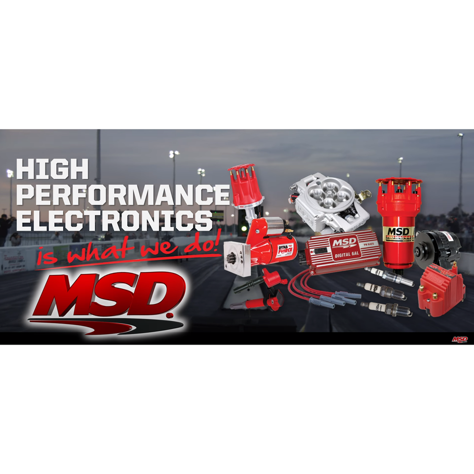 MSD 8.5mm Super Conductor Spark Plug Wire Set Red For Race Engines With ...