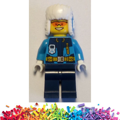 ☀️ New LEGO™ City - Arctic Explorer Ushanka Hat Orange Minifigure From ...