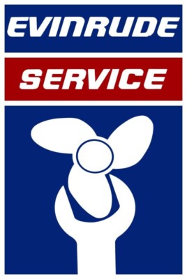 Evinrude Outboard Motors Service NEW Advertising Sign 24x36" USA Steel ...