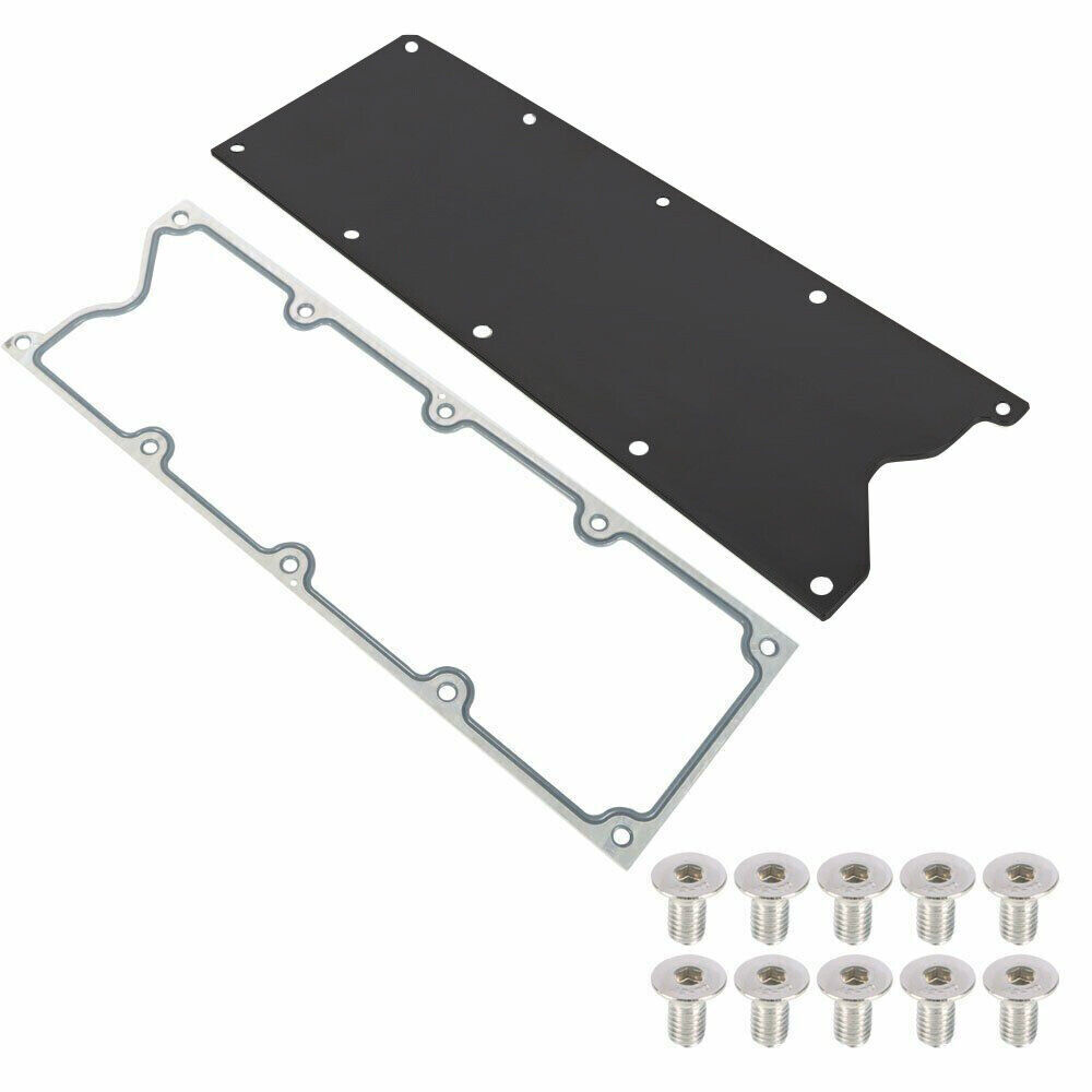 LS6 LSX Billet Knock Sensor Delete Plate & GASKET For LS Gen 3 Valley ...