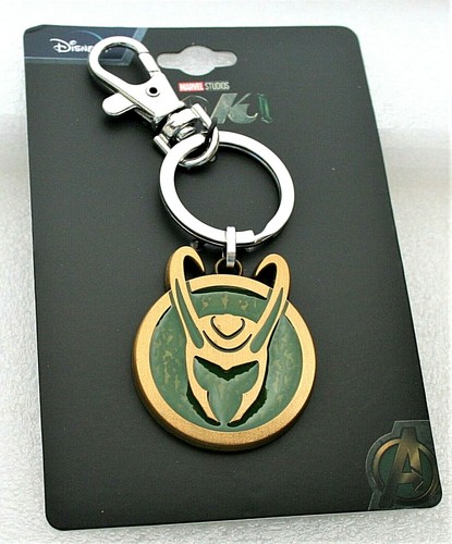 Disney Studios Loki Helmet Horns Marvel Comics Key Chain New NOS MOC | eBay