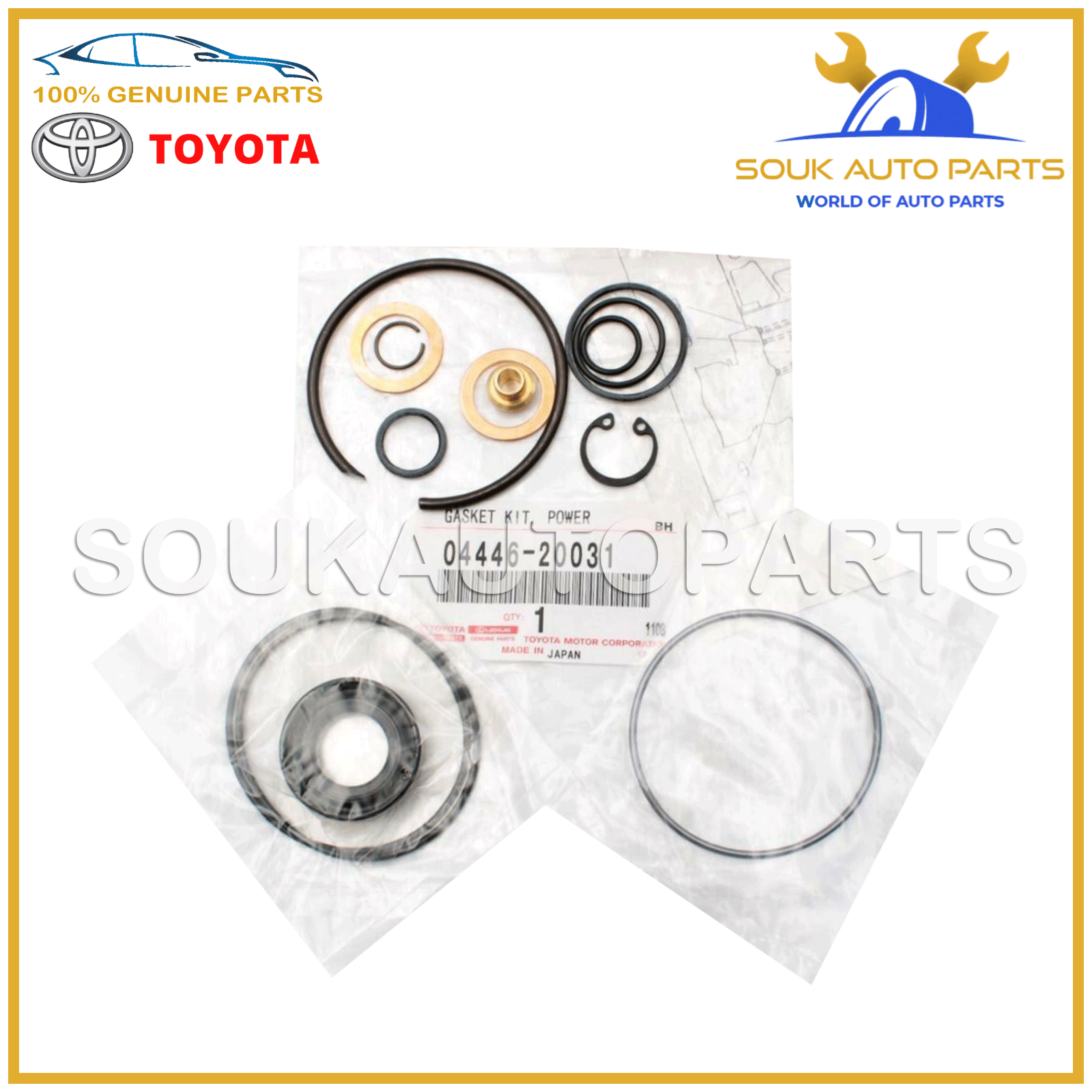 04446-20031 Genuine Toyota GASKET KIT, POWER STEERING PUMP 0444620031 ...