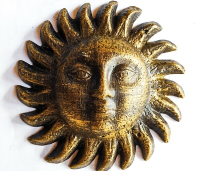 Sun Face Mask Wall Hanging Art Terra Cotta style concrete product | eBay
